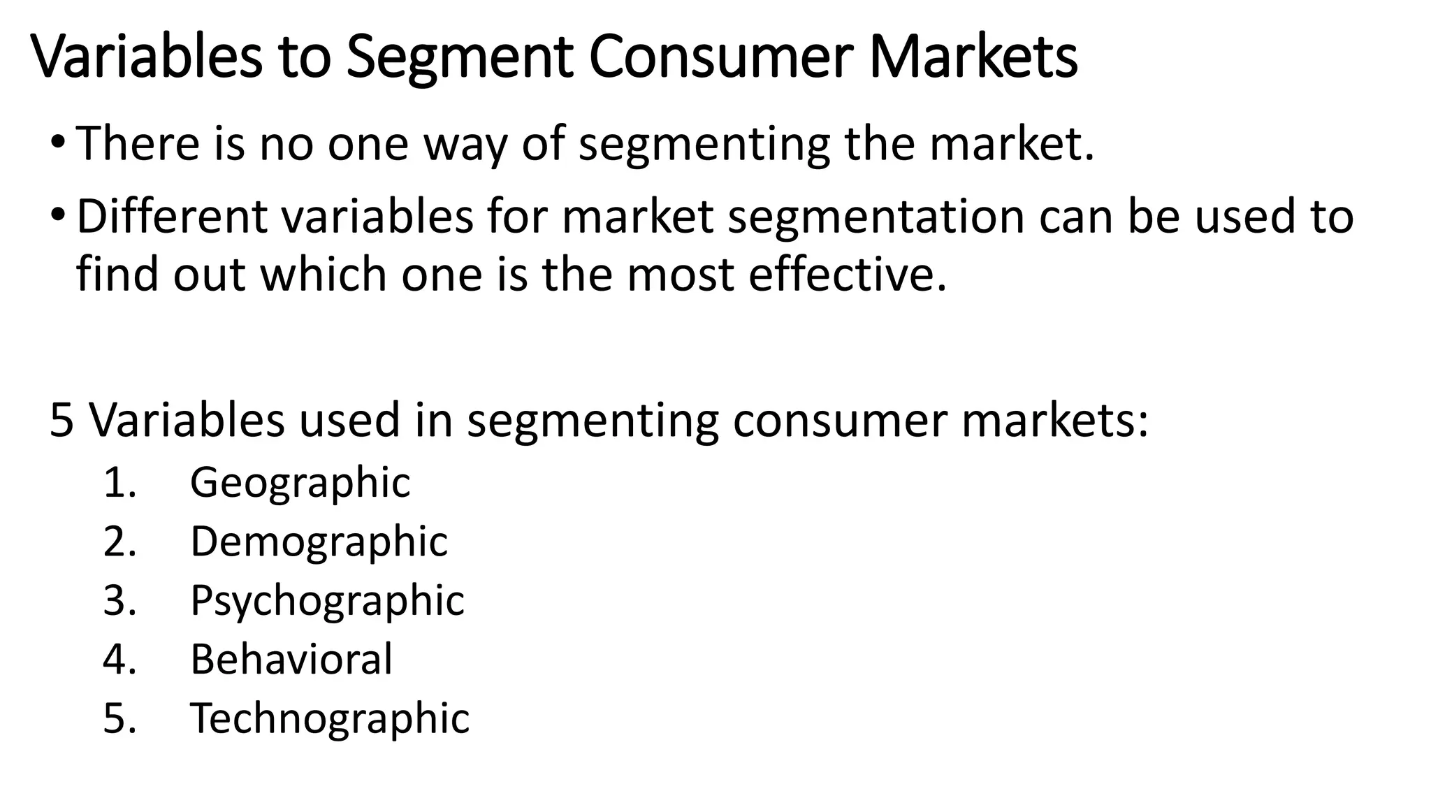 THE TOURISM MARKET AND SEGMENTATION | PPTX