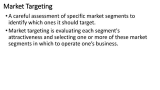 THE TOURISM MARKET AND SEGMENTATION | PPTX