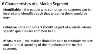 THE TOURISM MARKET AND SEGMENTATION | PPTX