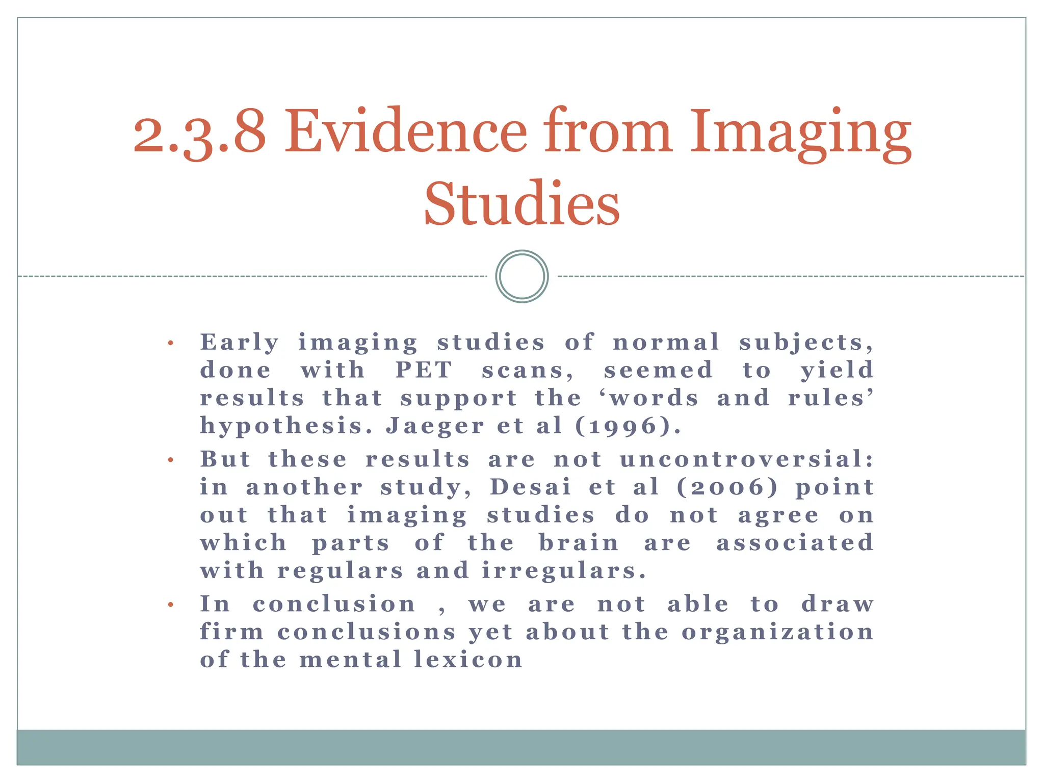 chapter 2. Words, Dictionaries and the mental lexicon (Morphology ...