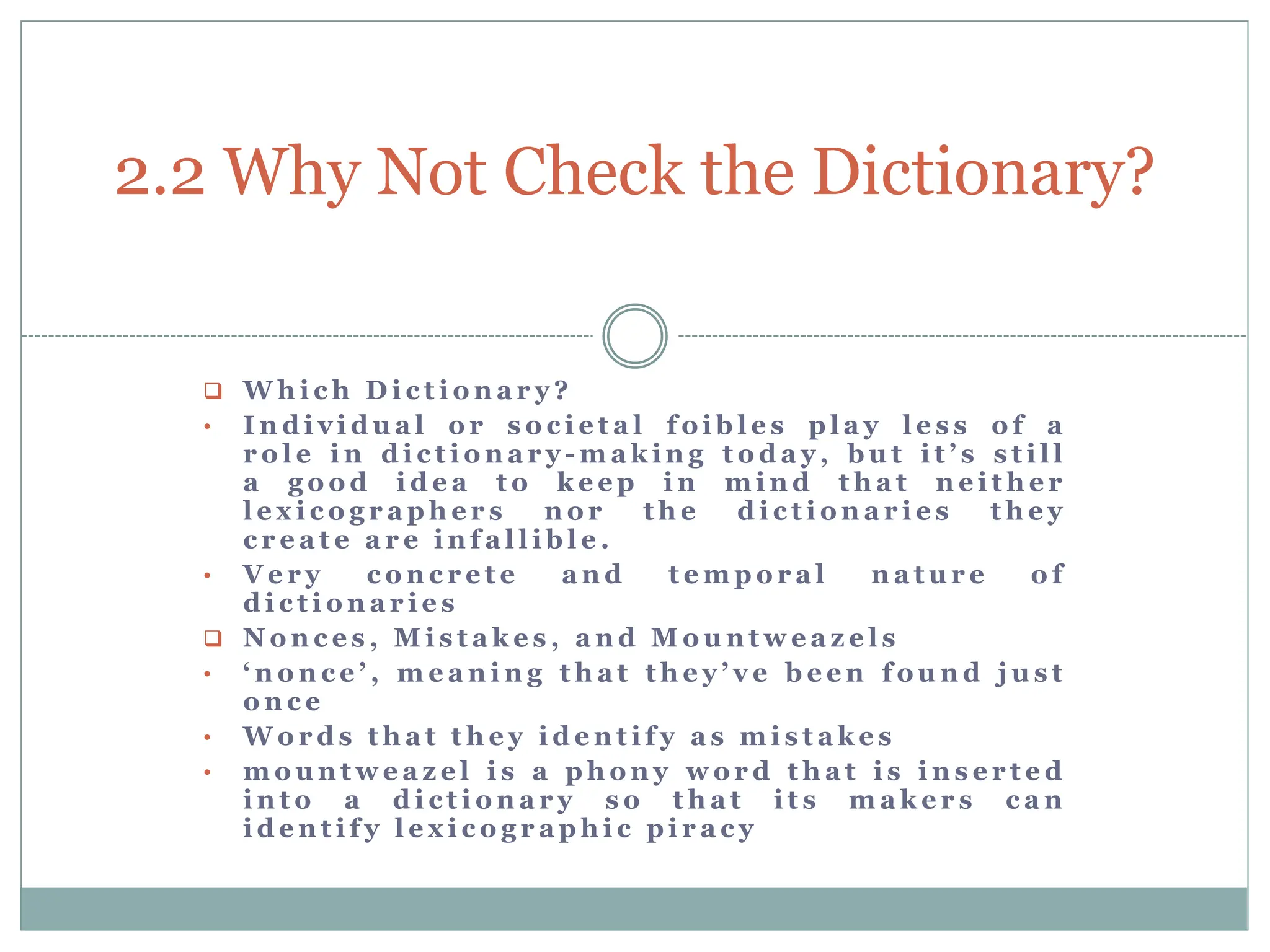 chapter 2. Words, Dictionaries and the mental lexicon (Morphology (Linguistics) | PPTX