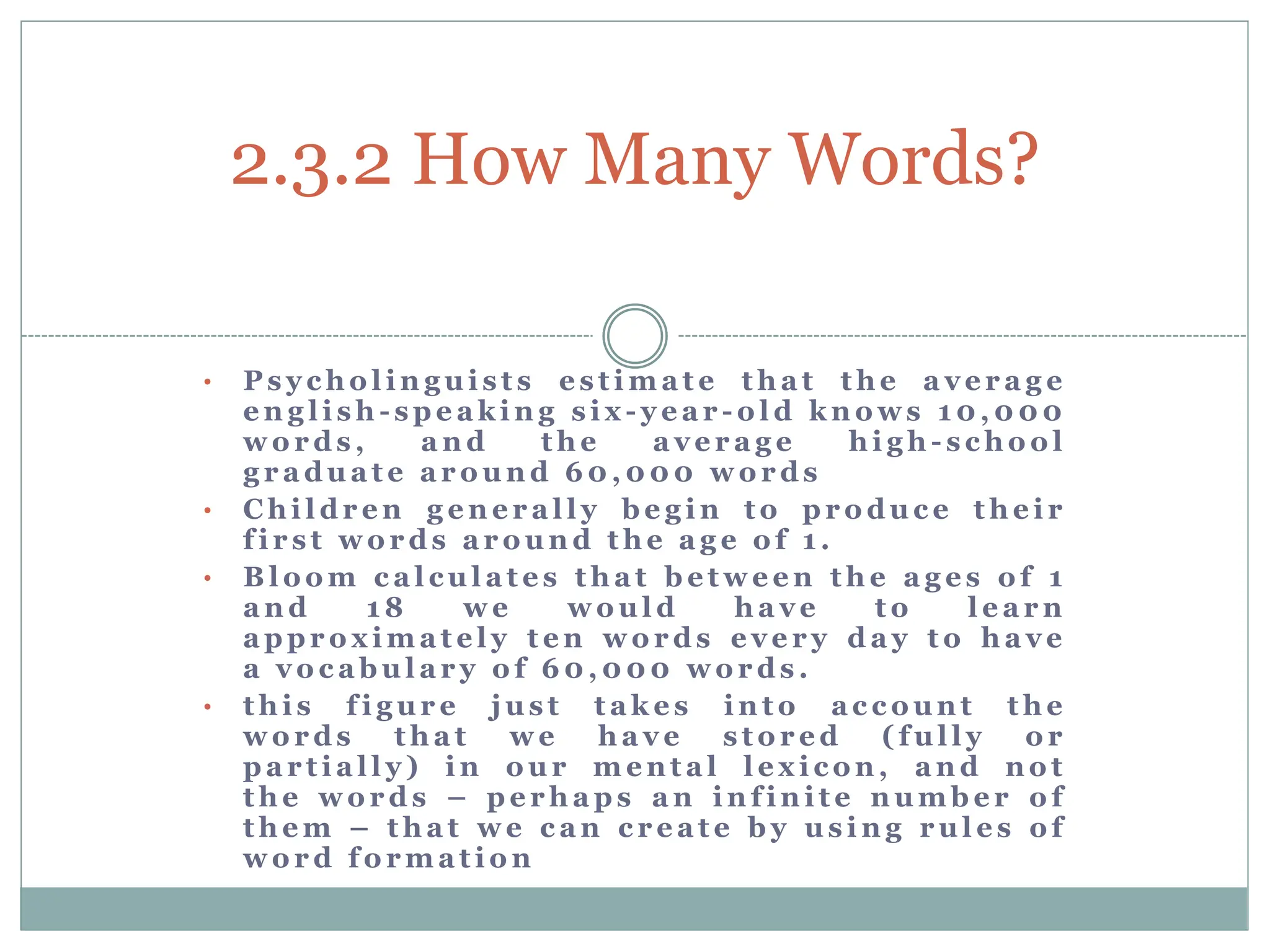 chapter 2. Words, Dictionaries and the mental lexicon (Morphology (Linguistics) | PPTX