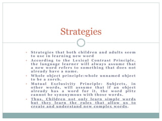 chapter 2. Words, Dictionaries and the mental lexicon (Morphology (Linguistics) | PPTX