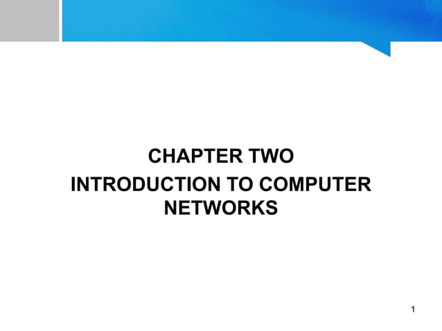 Introduction to computer networking chapter 2 | PPTX