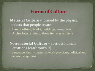 UCSP - Concept of Anthropology and Culture | PPT