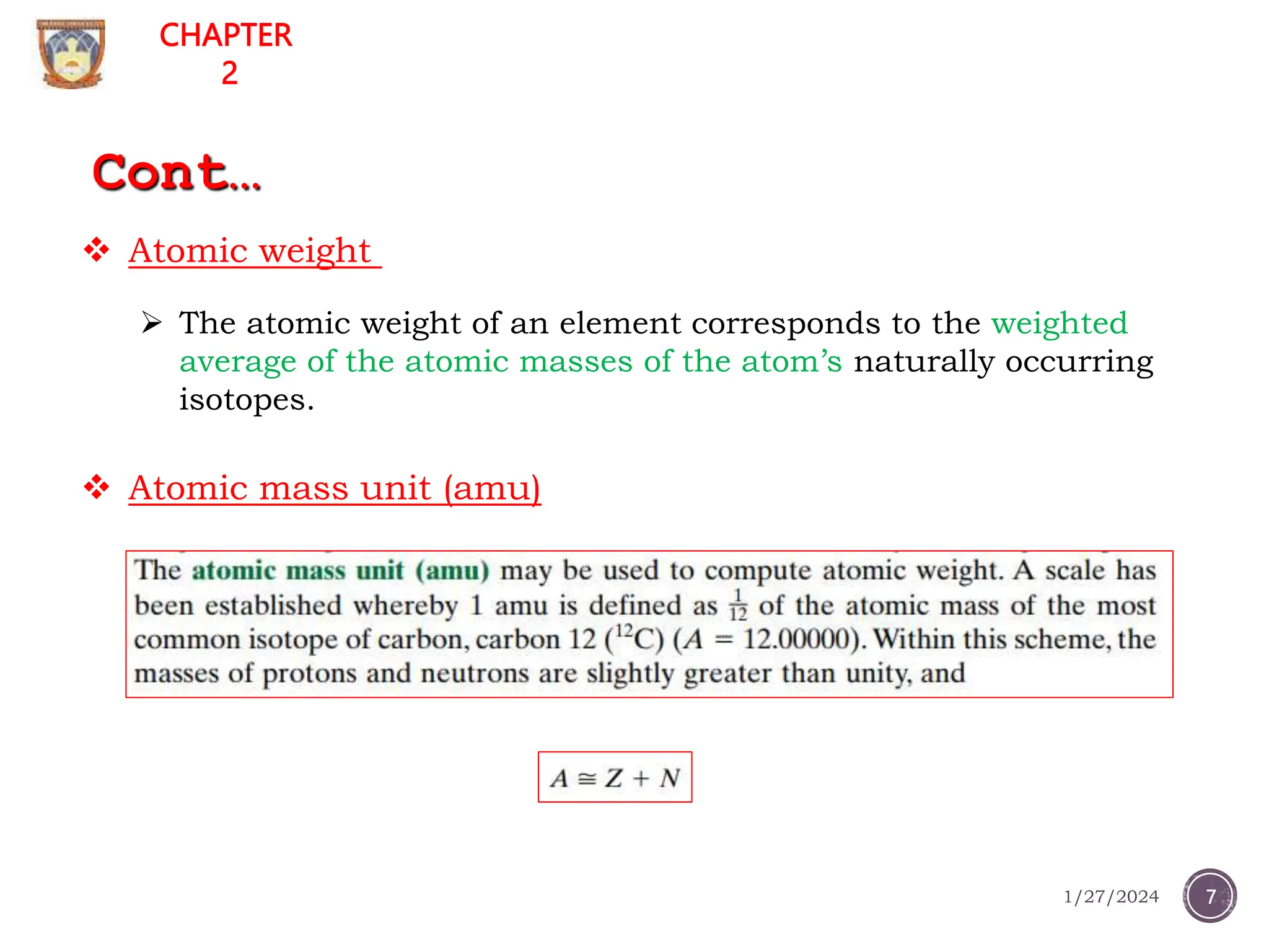 chapter 2 Atomic structure and bonding .pptx