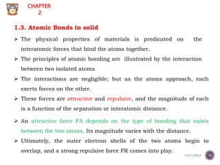 chapter 2 Atomic structure and bonding .pptx