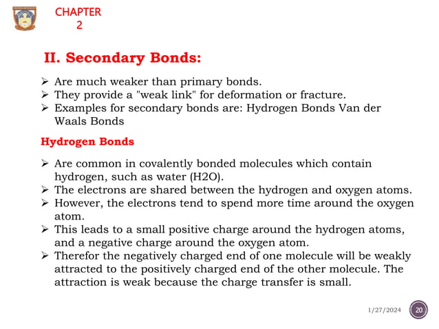 chapter 2 Atomic structure and bonding .pptx