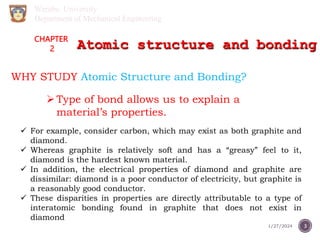 chapter 2 Atomic structure and bonding .pptx