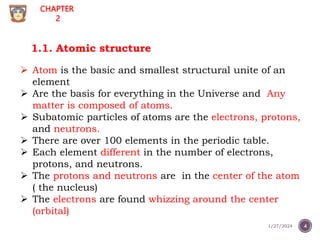 chapter 2 Atomic structure and bonding .pptx