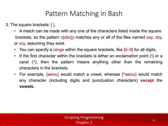 Chapter 2: Introduction to Bash Scripting | PPT Chapter 2: Introduction to Bash Scripting | PPT