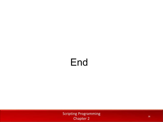 Chapter 2: Introduction to Bash Scripting | PPT Chapter 2: Introduction to Bash Scripting | PPT
