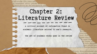 chapter 2 Review of Literature......pptx