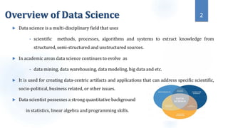 Introducition to Data scinece compiled by hu | PPT