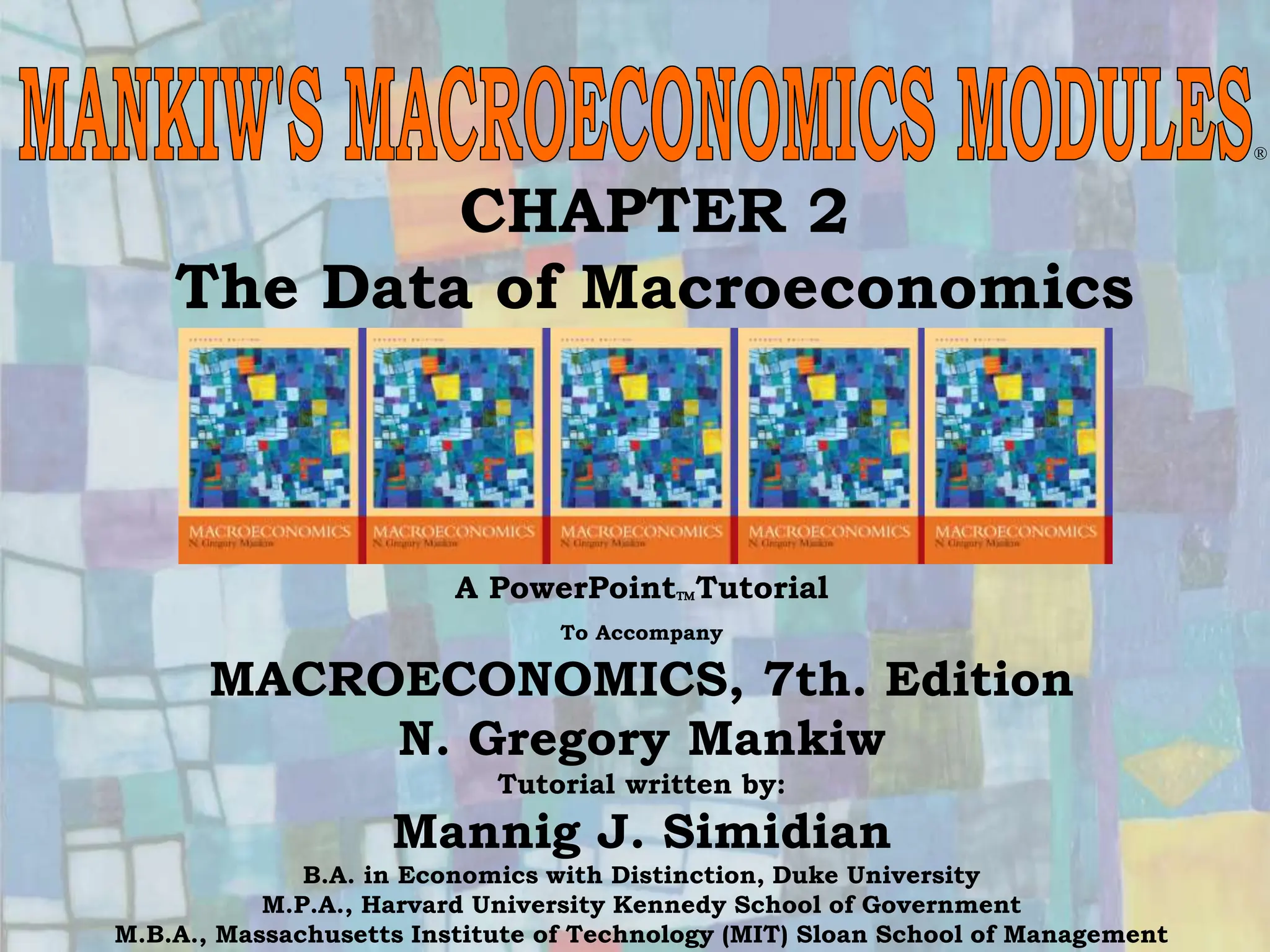 Chapter 2.ppt of macroeconomics by mankiw 9th edition | PPT