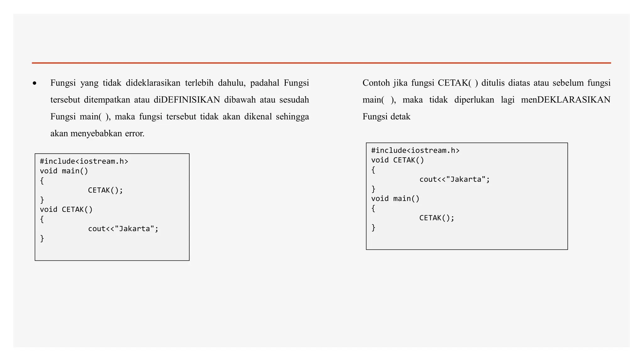 MAteri:Penggunaan fungsi pada pemrograman c++ | PPT