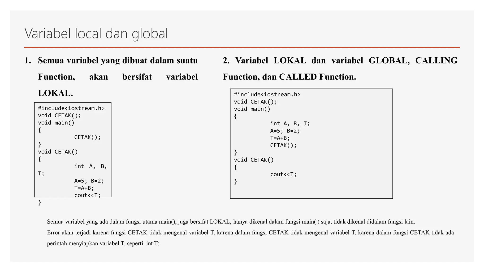 MAteri:Penggunaan fungsi pada pemrograman c++ | PPT