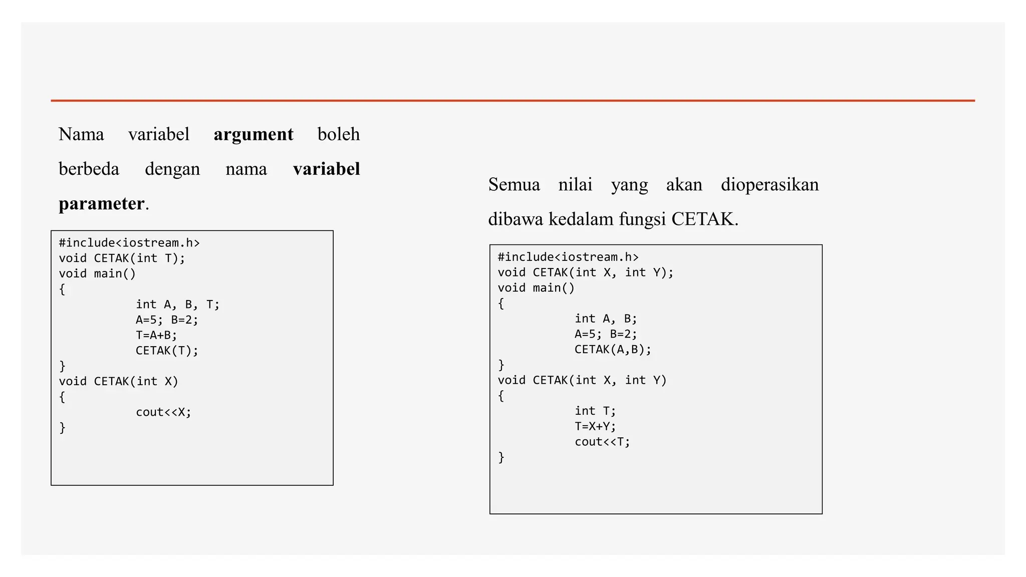 MAteri:Penggunaan fungsi pada pemrograman c++ | PPT