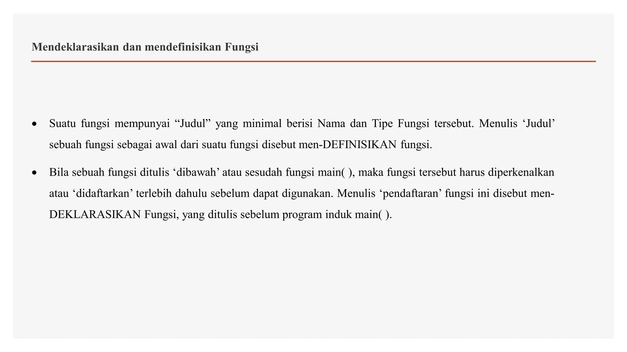 MAteri:Penggunaan fungsi pada pemrograman c++ | PPT
