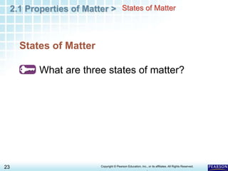 CHAPTER 2.1 POWER POINT Properties of Matter | PPT