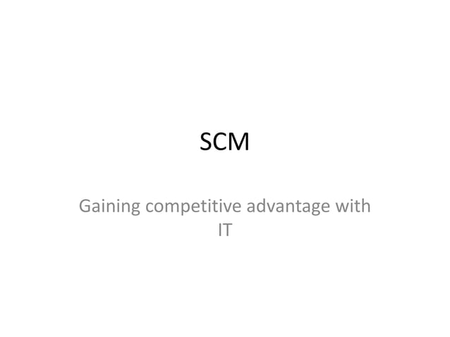 scm introduction and business related concepts | PPT