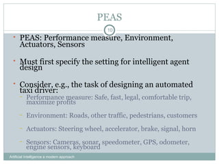 Intelligent Agents Intelligent Agents - AI | PPT