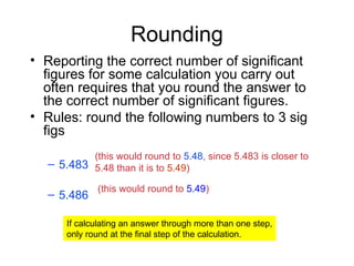 Chapter 2 Measurements and Uncertainty with emphasis on significant ...