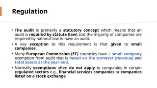 Chapter 2 statutory audit and regulation.pptx | Business Accounting ...