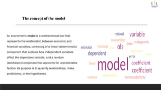 Linear regression model in econometrics undergraduate | PDF