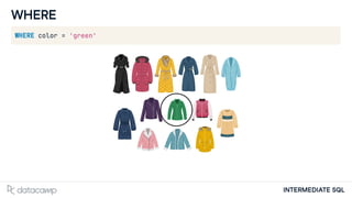 02 Filtering Numbers (Where) - INTERMEDIATE SQL | PPT