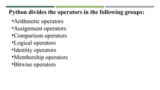 Chapter 2-Python and control flow statement.pptx