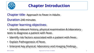 Chapter 2. Approach to Fever in Adults Draft.pptx