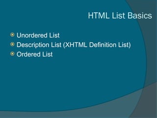 chapter- 2 Basics of web design forcusing on html basics | PPT