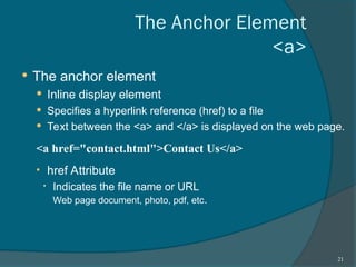 chapter- 2 Basics of web design forcusing on html basics | PPT