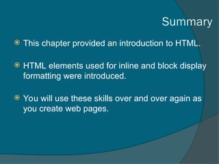 chapter- 2 Basics of web design forcusing on html basics | PPT