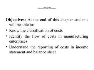 chapter 2.pptx of cost accounting by Dr. Yohannes | PPTX