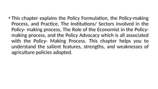 Chapter 2.pptx the policy making proccesss | PPTX