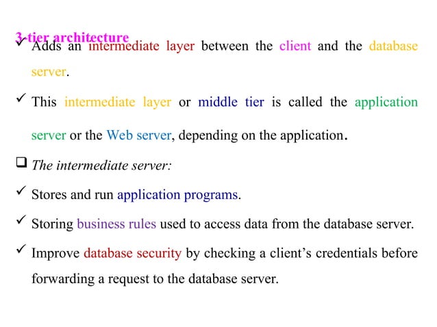 Chapter 2 Database Systems Architectures | PPT