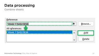 Information Technology - Excel Data Analysis | PPT