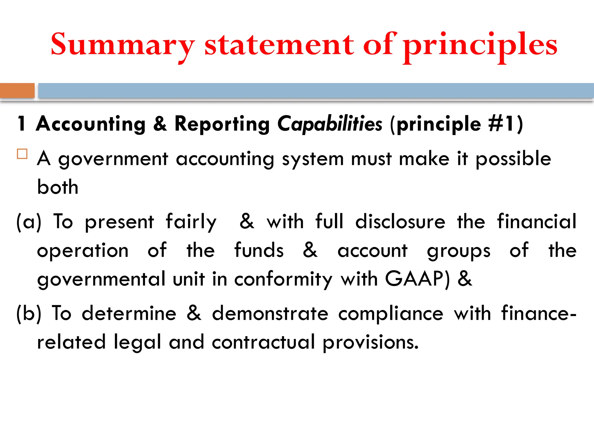 CHAPTER 2: Principles of Accountingand Financial Reporting for State ...