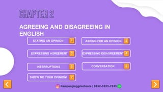 Agreeing and disagreeing in English .pptx
