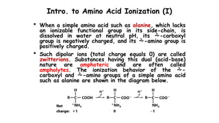 Amino acids chapter 2 of the story about proteins | PPTX