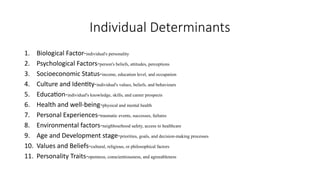 Individual Determinants of Conusmer Behaviour | PPT