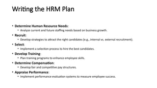 Chapter 2: Strategic HRM planning in HRM | PPTX