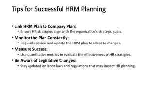 Chapter 2: Strategic HRM planning in HRM | PPTX