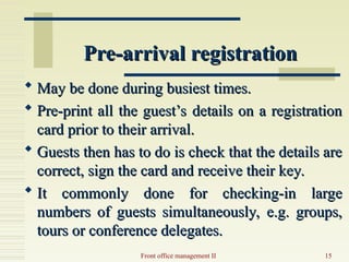 Chapter 2.Precedure for check in and out | PPT