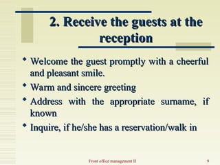 Chapter 2.Precedure for check in and out | PPT