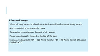 Types of Hydropower plants, their planning stages and components | PPTX