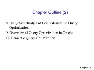 query processing and optimization chapter 2.ppt