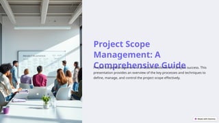 CHAPTER 2.Project Scope Management A Comprehensive Guide | PPT